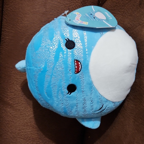 Squishmallows | Toys | Nwt 7 Lamar The Shark Squishmallow Summer Squad ...